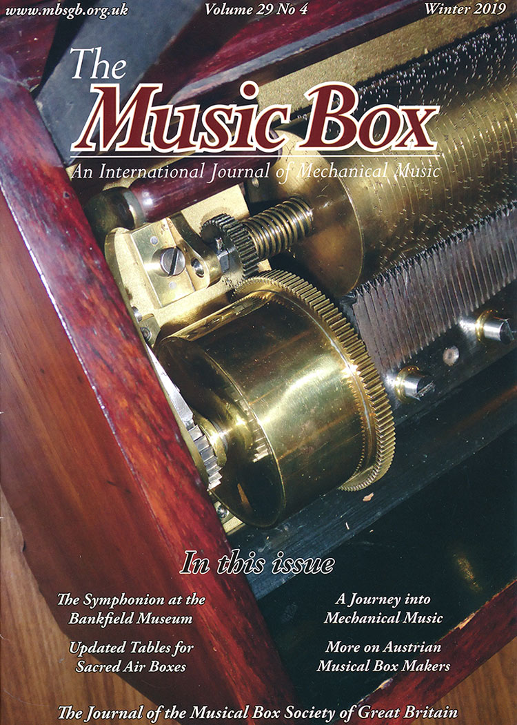 The Music Box – Musical Box Society of Great Britain
